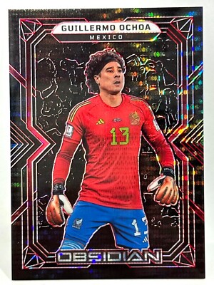2022-23 Panini Obsidian FIFA Soccer Mexico Guillermo Ochoa Red Pulsar ...