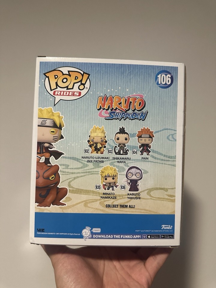 Funko Pop! Rides Naruto Shippuden - Naruto on Gamakichi #106 Hot Topic ...