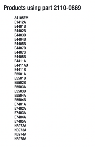 HP / Agilent 34401A Rear Fuse Holder for current terminals + 3A Fuse ...