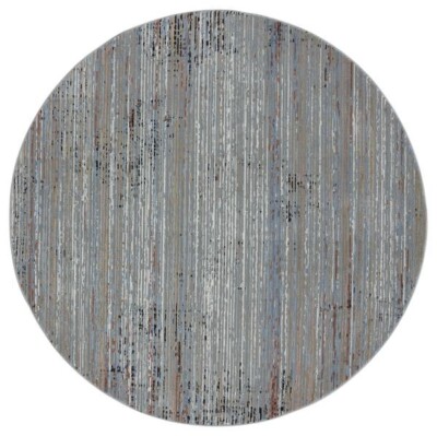 Modern/Contemporary Area Rug 7'10" x 7'10" Round Austin 17 Rust | eBay