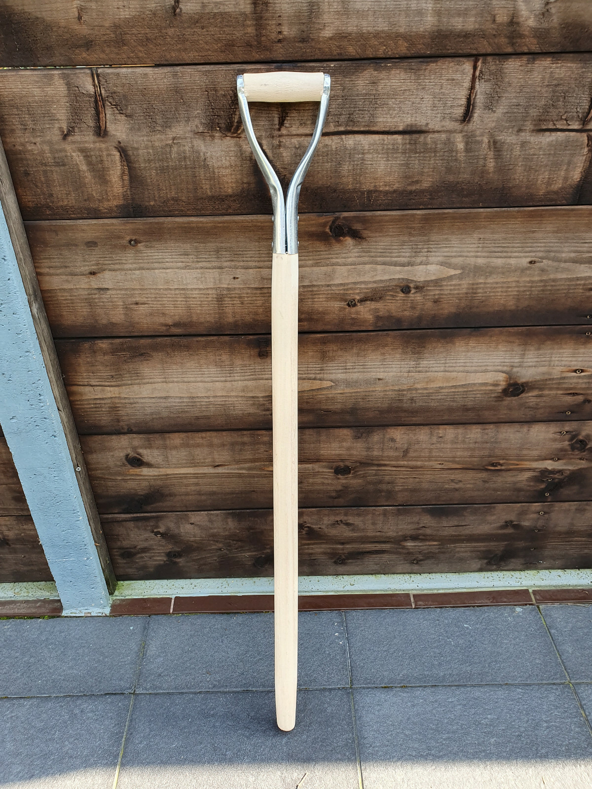 Type D Replacement Wooden Shaft Garden Handle Spade Fork Spade Metal 1m ...
