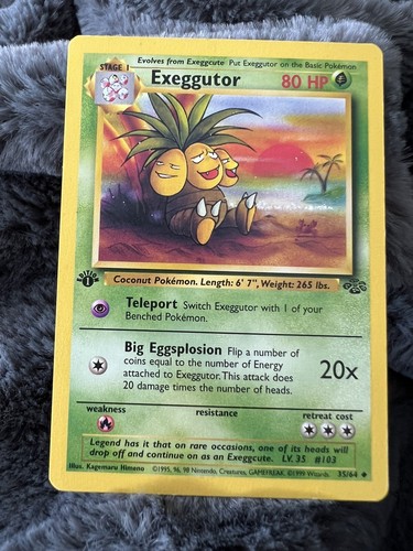 Exeggutor 35/64 1st Edition Pokemon Jungle Set Uncommon Near Mint - Mint!! | eBay
