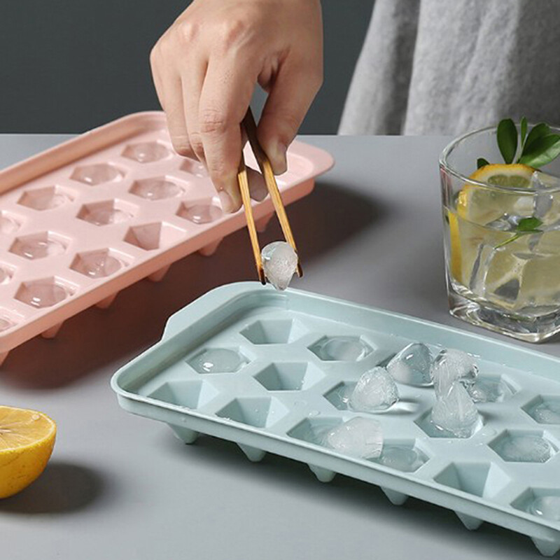 Ice Cube Tray Round Cubes Plastic Ice Cube Maker Mold with Li.j6 | eBay