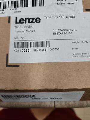 Lenze Standard PT I/O module Type : E82ZAFSC100 - Brand New | eBay