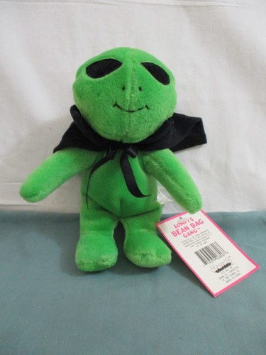 Stuffins 1997 Plush Green Alien "Saturnian Sal" Lumpy's Bean Bag Gang ...