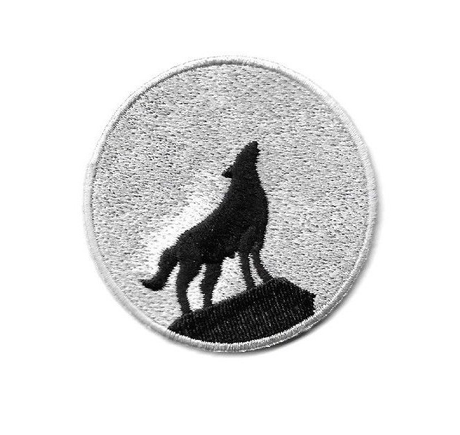 Wolf - Full Moon - Howling Wolf - Southwest - Embroidered Iron On Patch ...