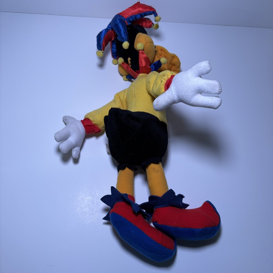 Vintage 2004 Looney Tunes Medieval Jester Daffy Duck Small Soft Plush ...
