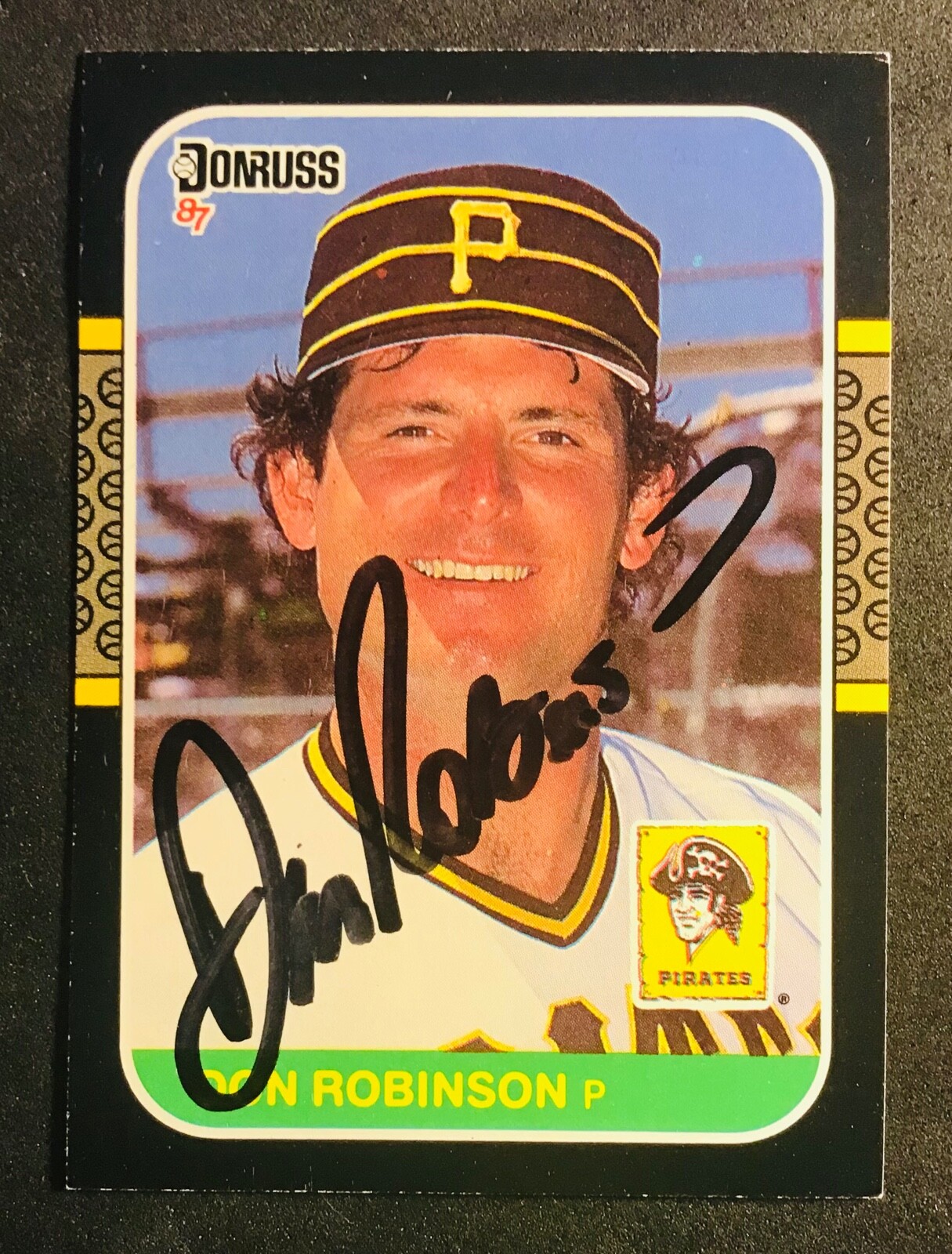 Pittsburgh Pirates DON ROBINSON signed auto autographed 1987 DONRUSS ...