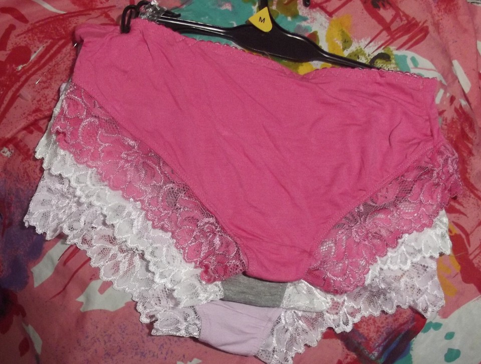 3 NEW PRIMA VALENTINA 854132 LAV I'M SO SOFT RAYON LACE LEGS HIPSTER ...