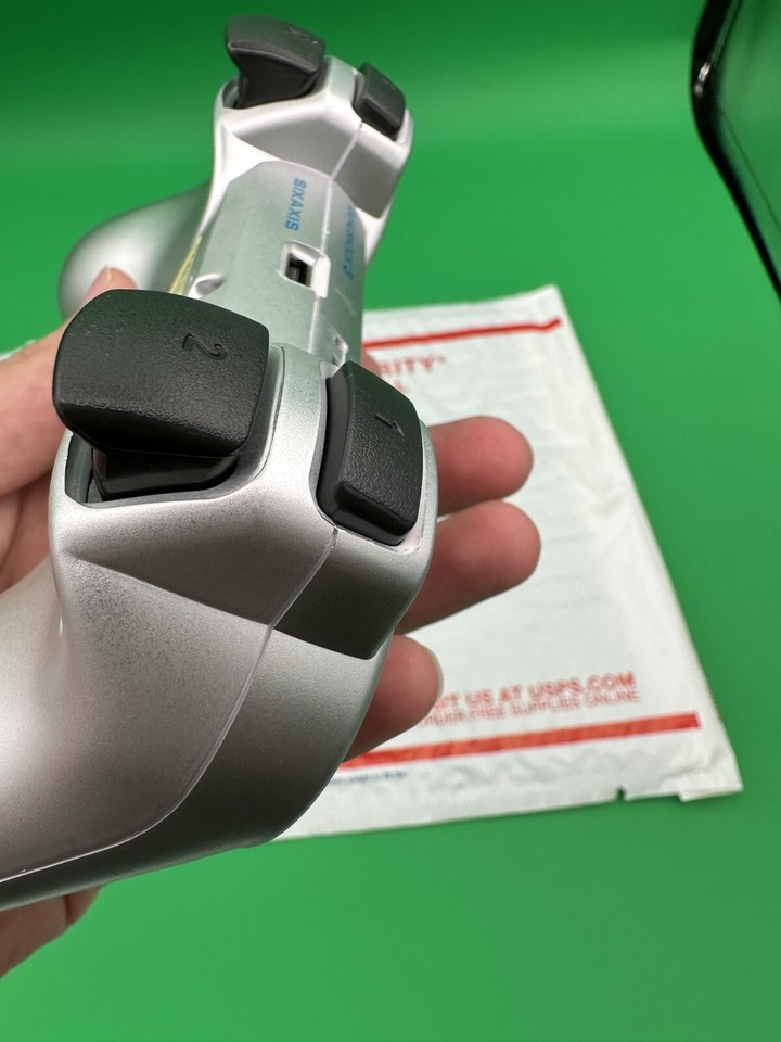 Wireless Controller For PS3 With Cool Silver Custom Design + Charger ...