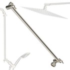 16 Inch Solid Brass Adjustable Shower Head Extension Arm Extra Long ...