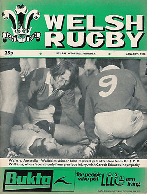 WELSH RUGBY MAGAZINE JANUARY 1976 AUSTRALIA TOUR, PENYGROES RFC ...