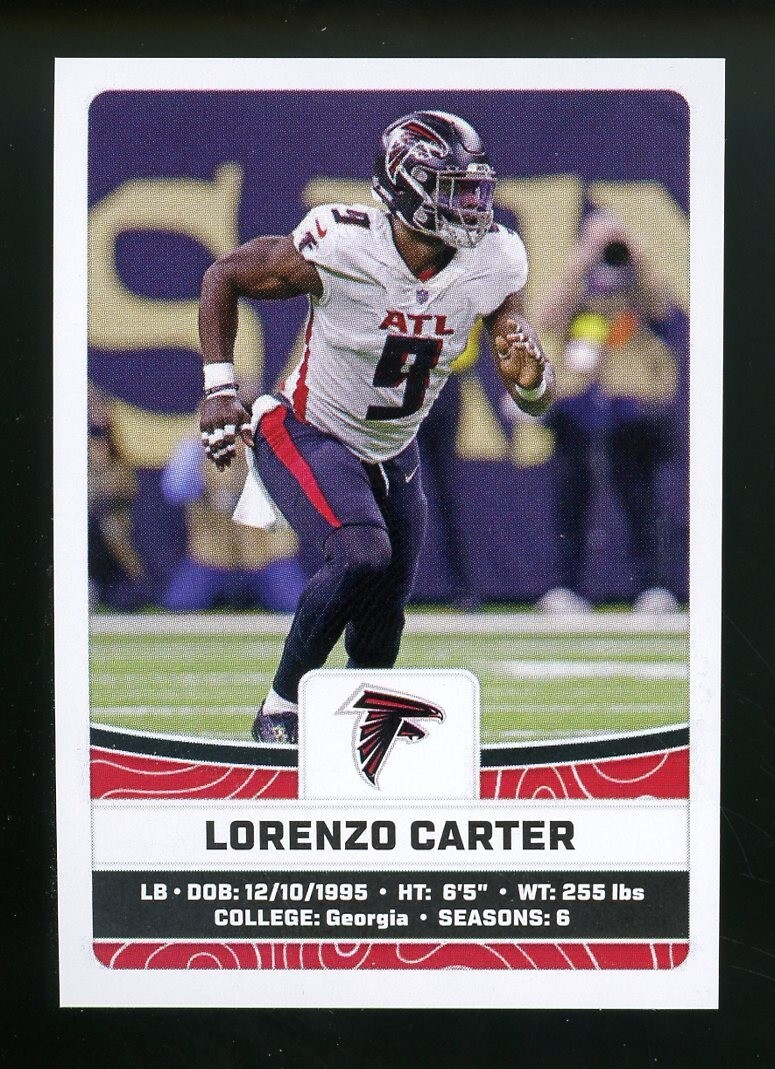 2023 Panini NFL Sticker LORENZO CARTER Falcons #441 | eBay