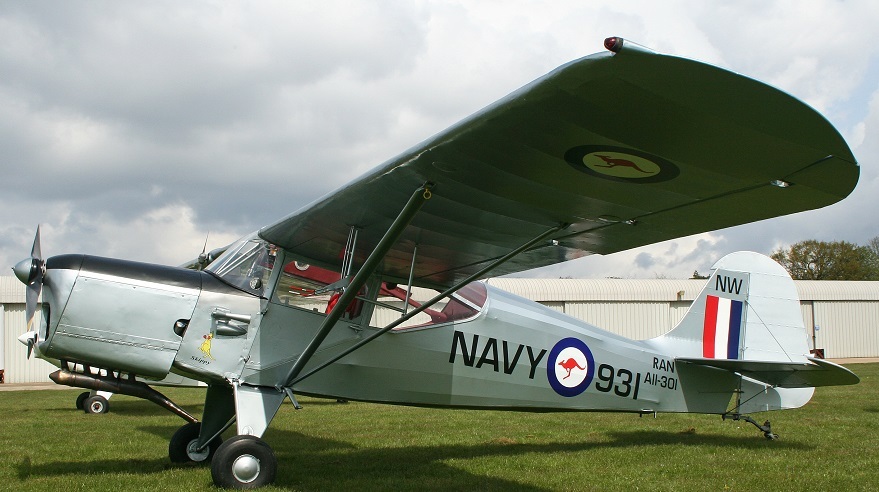J-5 Autocar Auster Royal Navy J5 Airplane Wood Model Replica Large Free ...