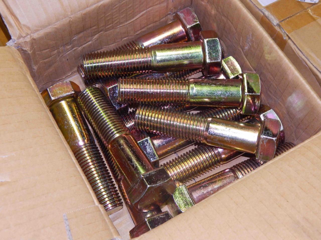 #331 BOX of 12 Fastenal Hex Cap Screw G8 HCS 1-¼-7 x 5.5 // 1-¼-7 x 5-½ ...