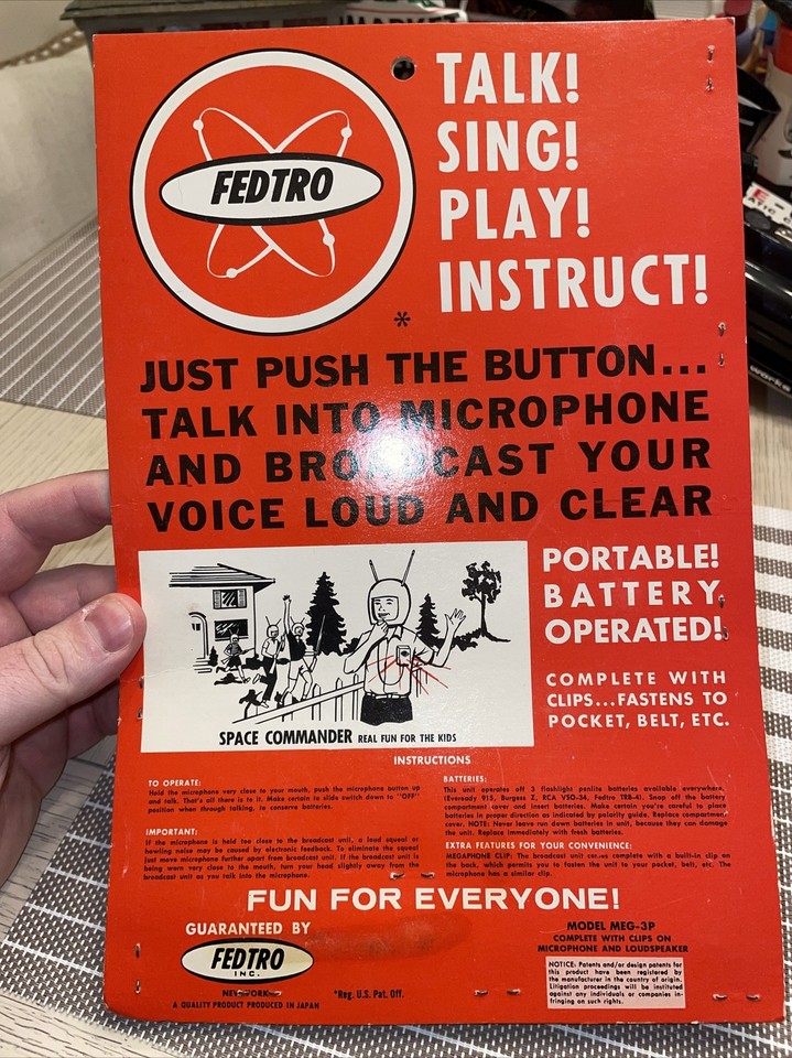 Vintage Fedtro transistorized electronic pocket megaphone | eBay