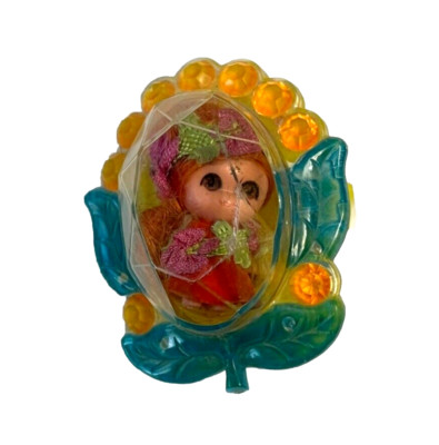 Liddle Kiddle Jewelry Kiddles Brooch Flower Locket Pin Mattel 1967 Mini ...