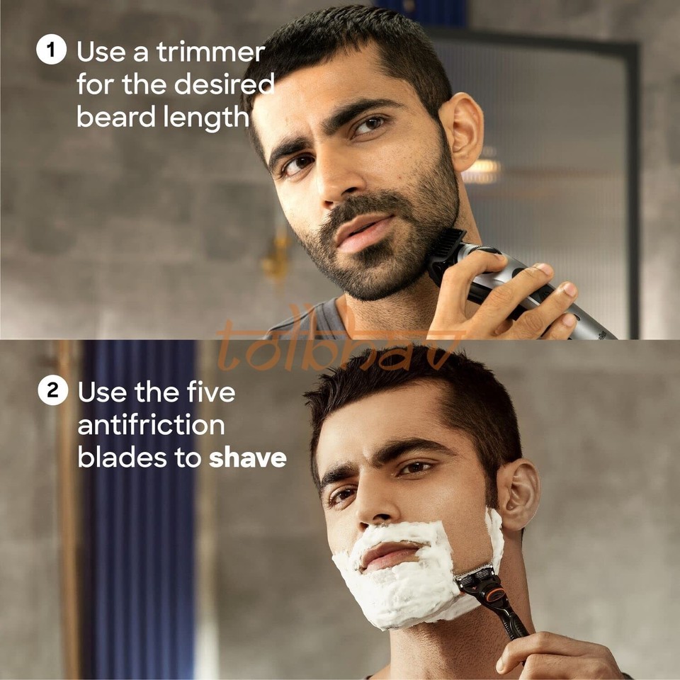 Gillette Men's Fusion 5 Power Razor, 1 Duracell Battery, 1 Preloaded ...