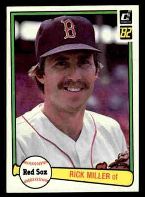 1982 Donruss Rick Miller #334 - Boston Red Sox | eBay