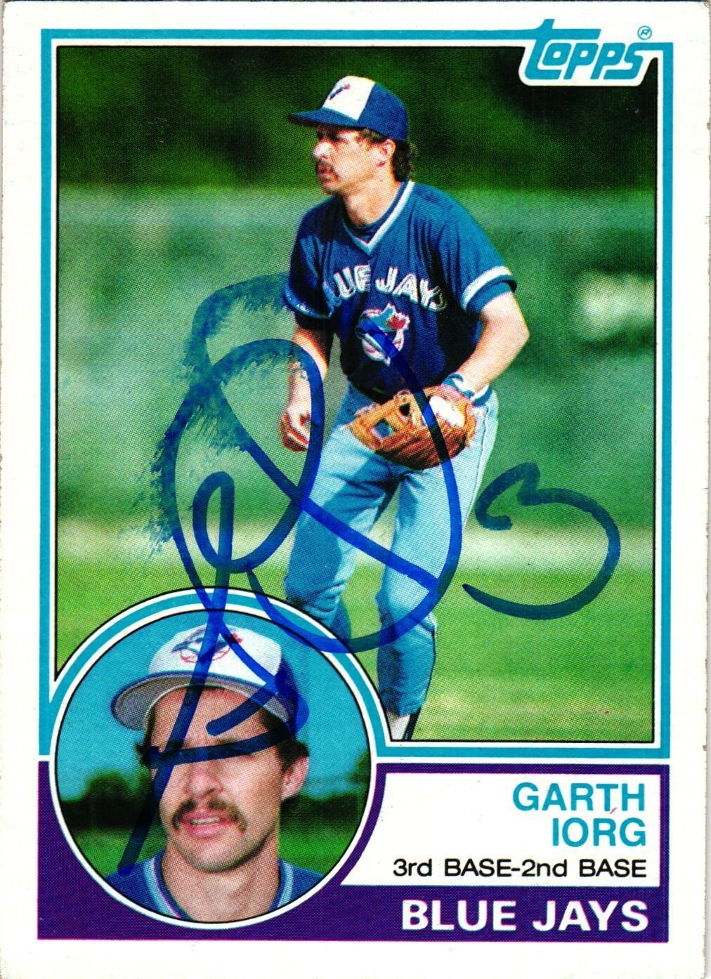 Garth Iorg #326 Signed 1983 Topps MLB Baseball AUTO Card Blue Jays | eBay