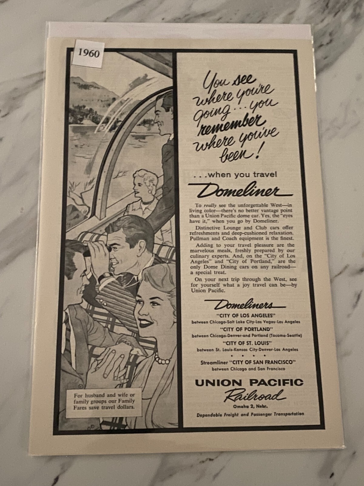 Vintage 1960 Union Pacific Magazine Ad | eBay