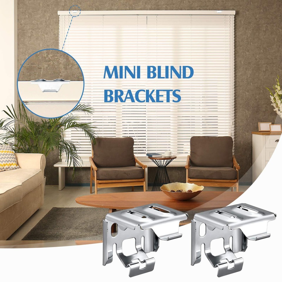 Mini Blind Brackets Bracket for Window Blinds, with Screws (6) | eBay