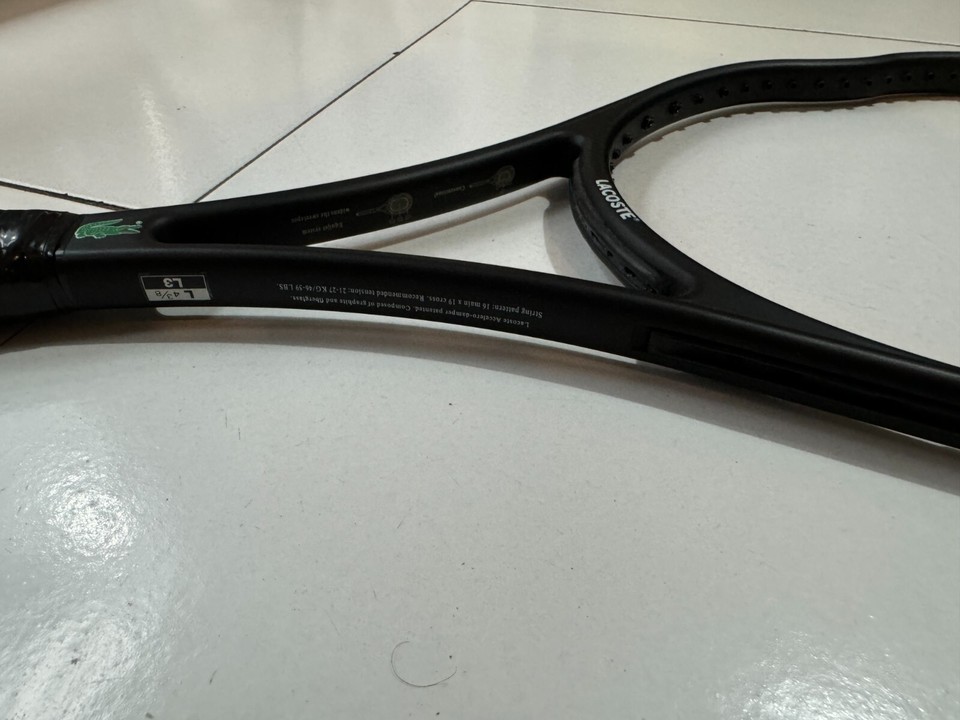 LACOSTE LT301 Equijet System "Guy Forget" RARE Vintage Tennis Racket ...