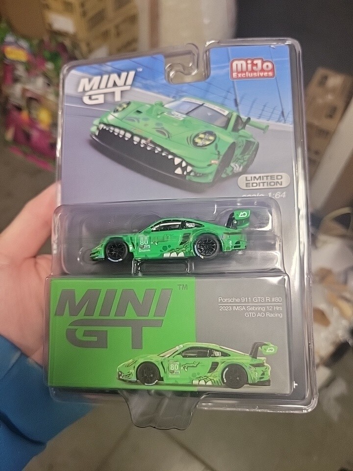 MINI GT #713 - PORSCHE 911 GT3 R #80 2023 IMSA SEBRING 12 HRS - MIJO ...