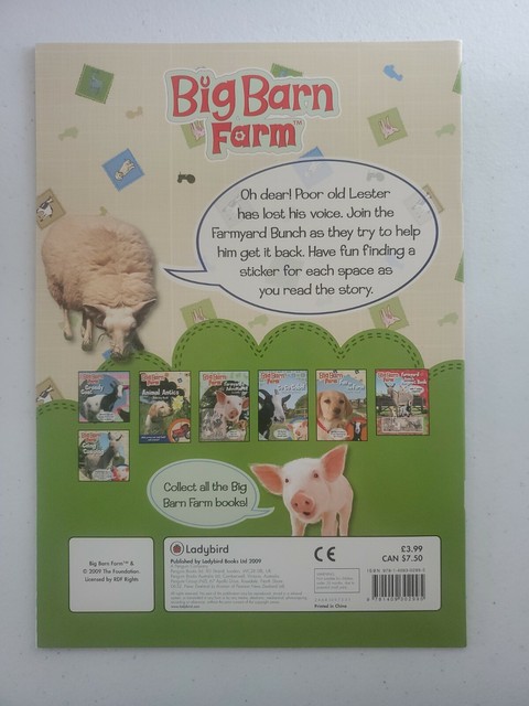 Big Barn Farm Lester Loses His Voice Sticker Story Book by Ladybird ...