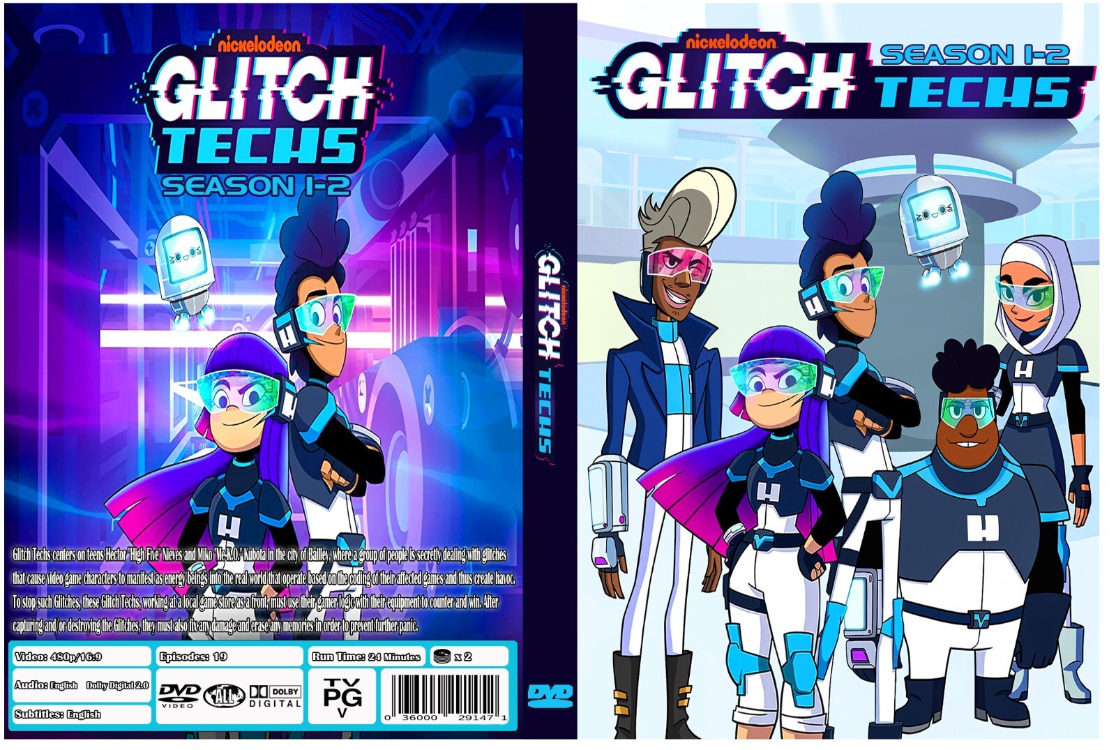 Glitch Techs Animated Series Season 1-2 Episodes 1-19 English Audio | eBay