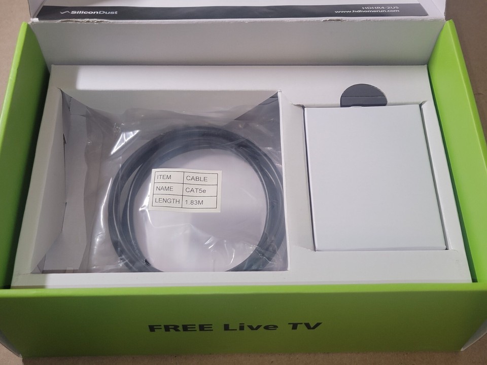 HD HomeRun Dual HDHR4-2US Dual Network Tuner UPnP Antenna Live ...