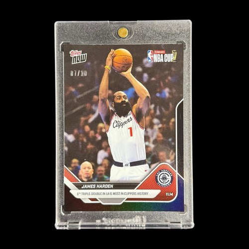 James Harden Clippers Triple-Double 2025-26 NBA Topps NOW #54 BLACK ...