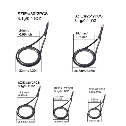 Aventik Fishing Rod Eyelet Repair Kit Complete, Emergency Quick-Fix ...