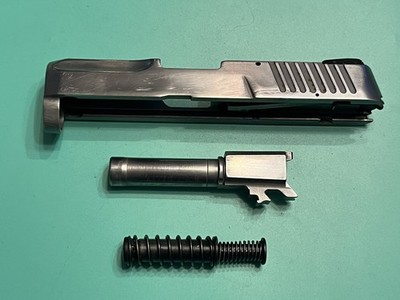 USED OEM TAURUS G2C COMPLETE SLIDE BARREL GUIDE ROD SPRING SILVER 9MM ...