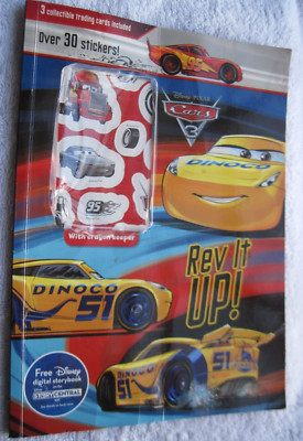 Disney Cars 3 Rev it Up! Coloring Book W/ Over 30 Stickers Trading ...