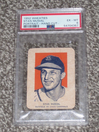1952 Wheaties Stan Musial Portrait Hand Cut PSA 6 EX-MT 1 Of 1 W/ Nine ...
