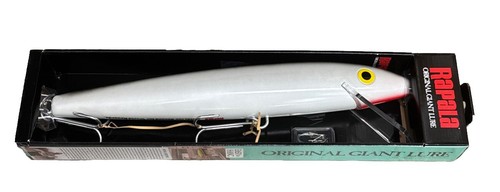 Rapala Original GIANT Lure Silver & Fire Tiger Jumbo Crankbait 2ft ...