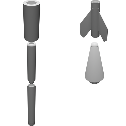 Model Rocket Dual Body Tubes V3 for Standard Engines - Advanced Flight ...