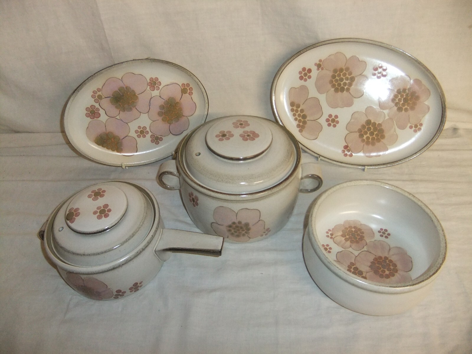Denby - Gypsy - hand painted vintage pottery serving dishes & plates ...