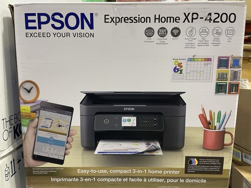 Epson Expression Home XP-4205 Wireless All-in-One Color Printer Scanner ...