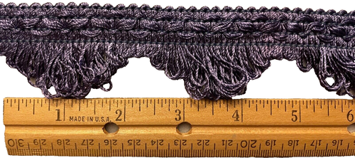 PURPLE LOOPY FRINGE 3 pcs - Varying Lengths - 1½"x1 y 7", 1y 7", 1y 4 ...