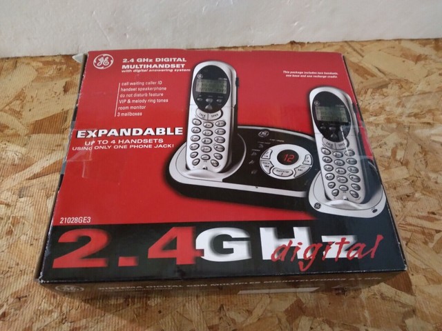 GE 21028 2.4 GHz Single Line Cordless Phone for sale online | eBay