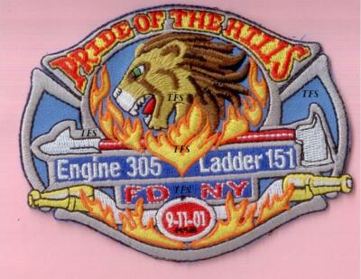New York City Fire Dept Engine 305 Ladder 151 Patch 9-11-01 | eBay