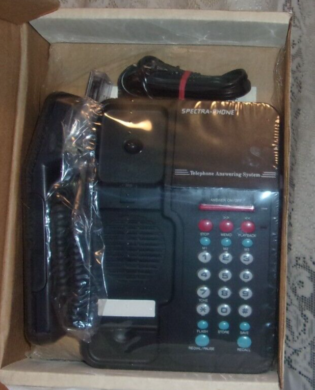 Spectra Vintage Phone Answering System | Black | Telephone | Answering ...