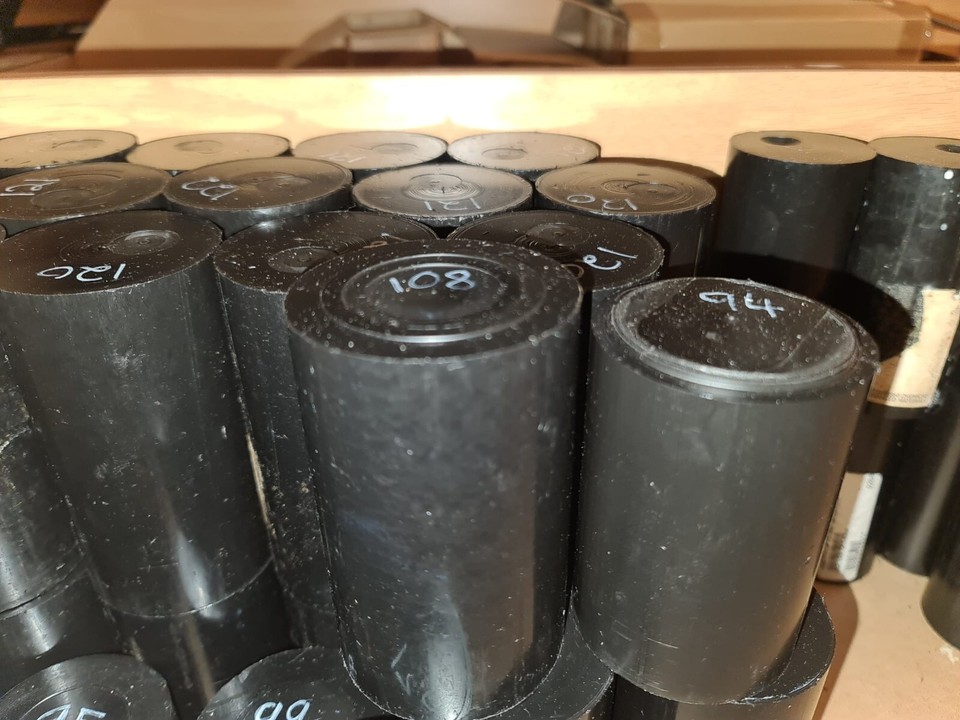 65mm Round Delrin Acetal black plastic bar ends | eBay UK