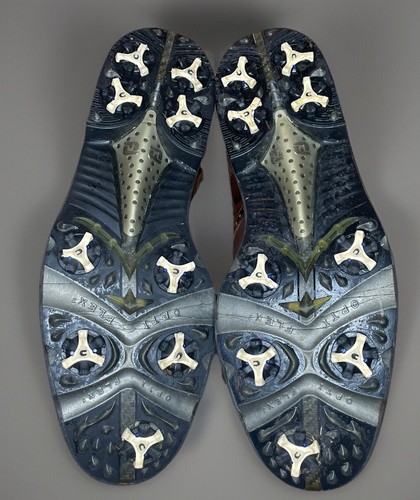 FootJoy Icon SZ 11 W Brown Leather Alligator Golf Shoes Spikes EUC ...