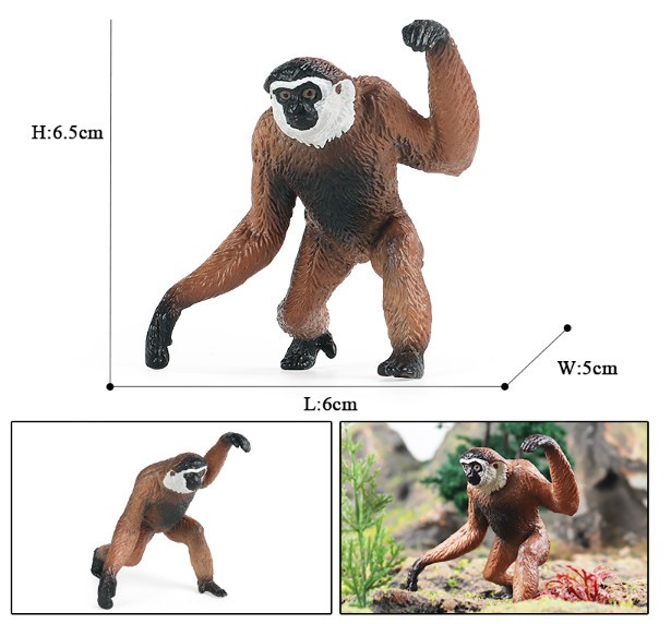 6.5cm Mini Lemur Monkey PVC Toy Wild Animal Figure Doll Kids Gift | eBay