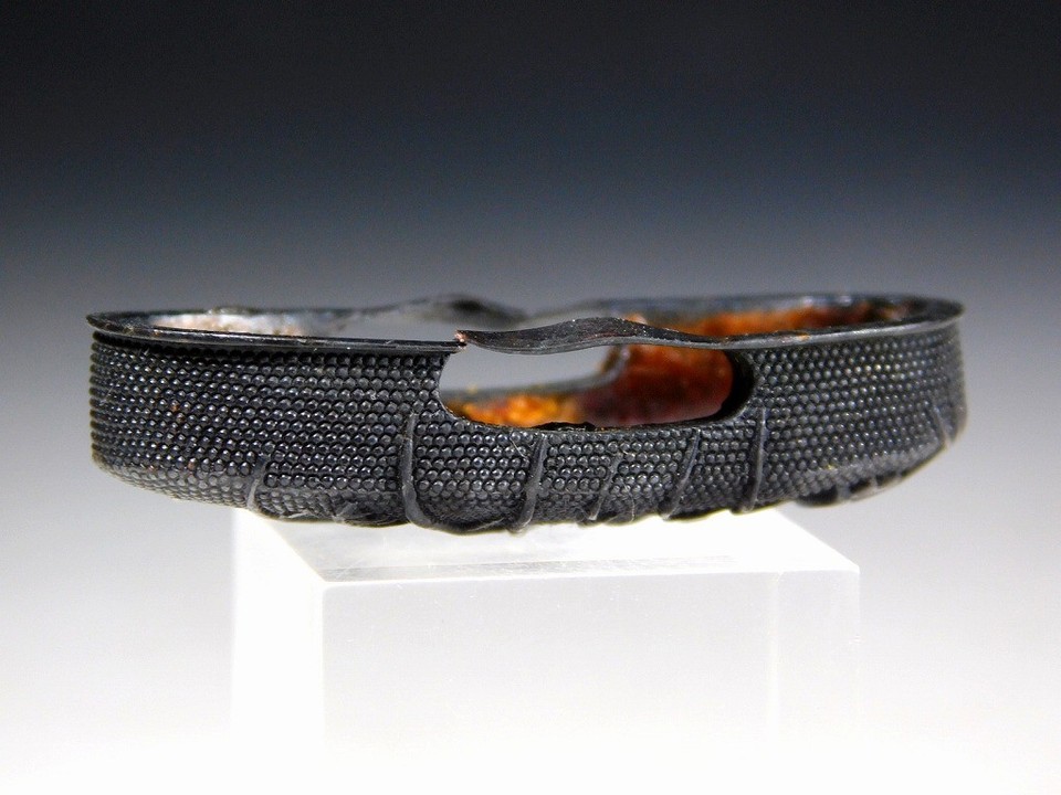 Beautiful Shakudo Nanakoji Mantis Kinko Fuchi Kashira Edo original ...