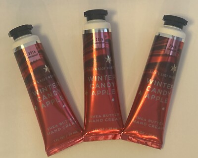NEW Lot Of 3 WINTER CANDY APPLE Hand Cream 1 oz Bath & Body Works SHIPS ...