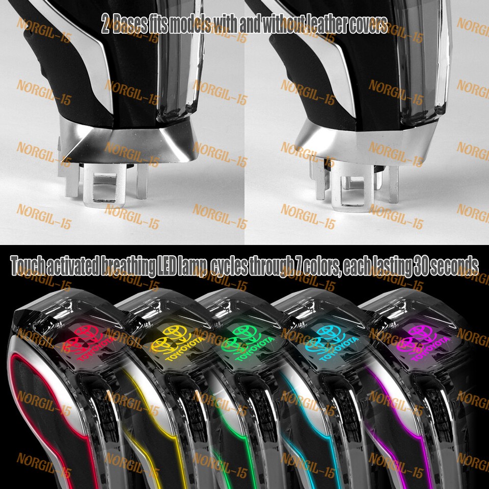 Crystal Touch Motion Activated LED Car Gear Shift Knob Shifter for ...
